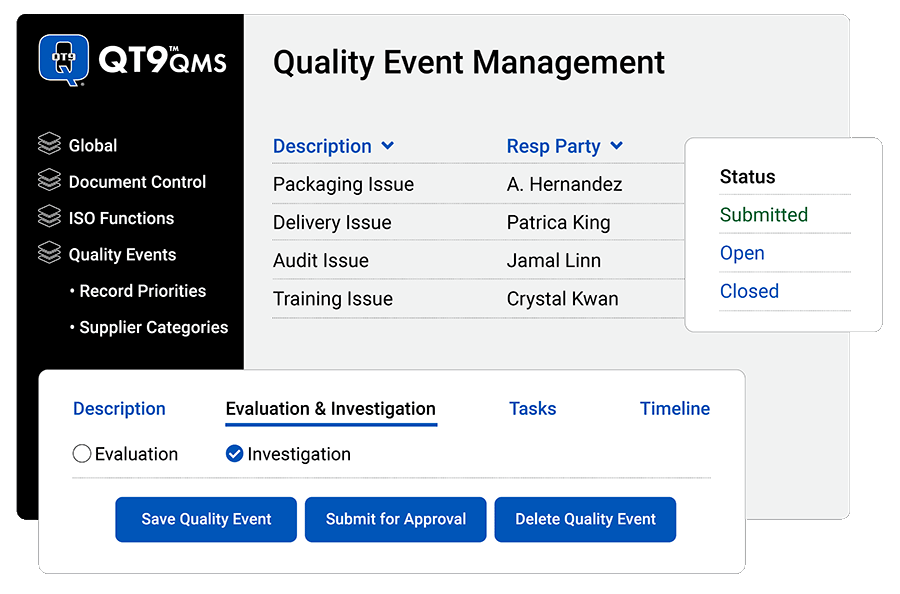 Quality Event Management Software | QT9 QMS